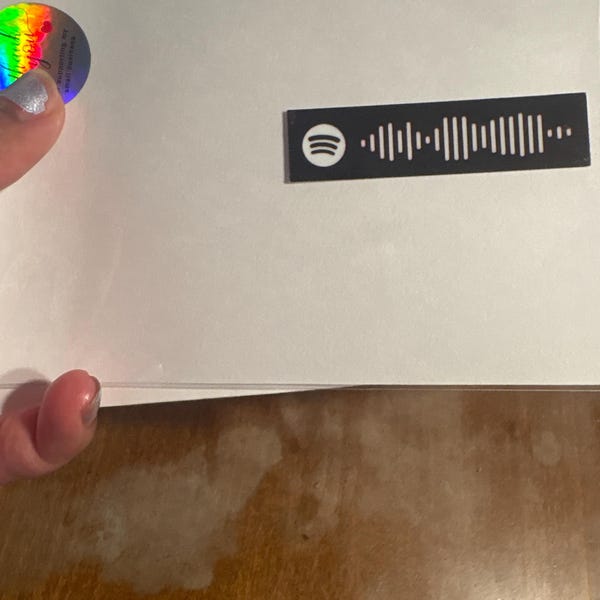 Custom Spotify Song Code Sticker, Laptop Stickers,personalized ...