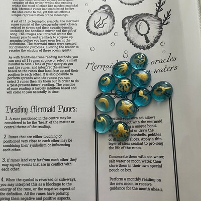 Mermaid Runes Sea Witch Book of Shadows Pages Printable Book of Shadows ...