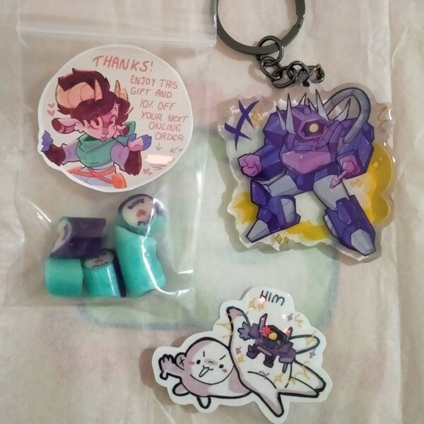 Smol Ninja Go Acrylic Keychains - Etsy