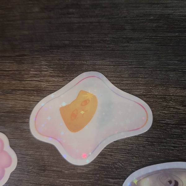 Glep Says yippee Pin Smiling Friends Inspired Glitter Epoxy Pin - Etsy