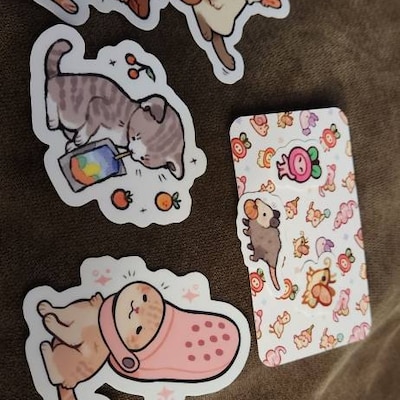 Feline Friends Sticker Set of 4 / Cat Meme Stickers / Kitten Stickers ...