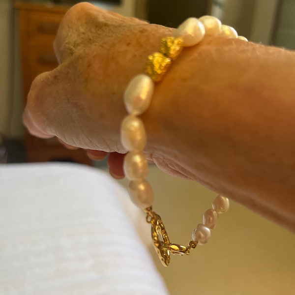 Real Pearls, Comfortable and Simple Bracelet, Elegant Pearl Bracelet ...