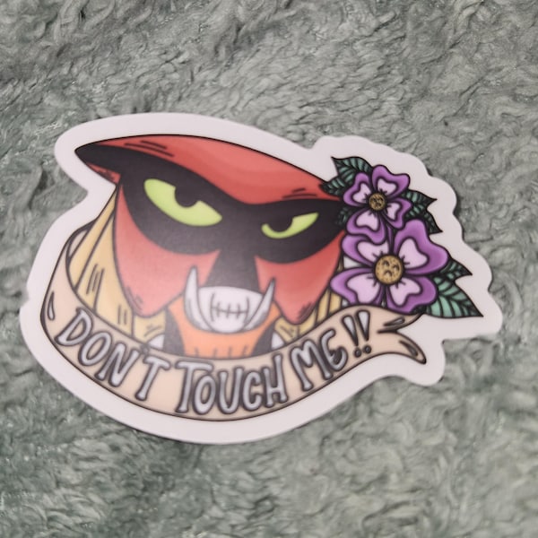 Brak Don't Touch Me Tattoo Style the Brak Show Space Ghost 3.5"x2.5 ...
