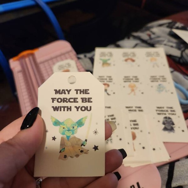 STAR WARS Party Favor Tags Birthday Decorations Decor Instant Digital ...