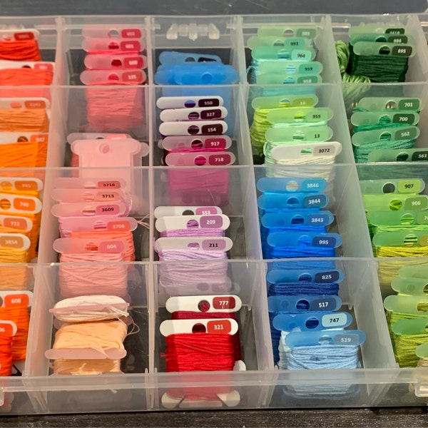 Color Bobbin Stickers or Labels for Cross Stitch, Embroidery, or ...