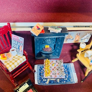 Dolls House Miniature Accessories Edgar Allan Poe Books - Etsy