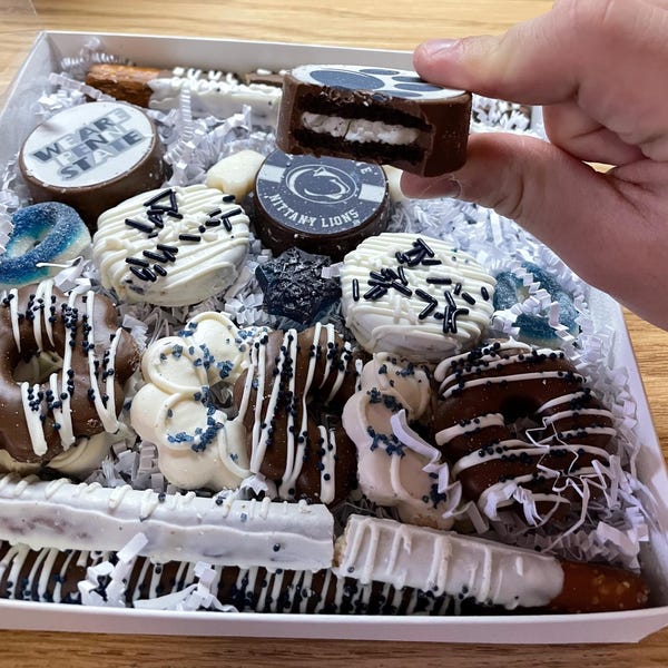 College Commit Custom Chocolate Dipped Treats Gift Box: Graduation ...