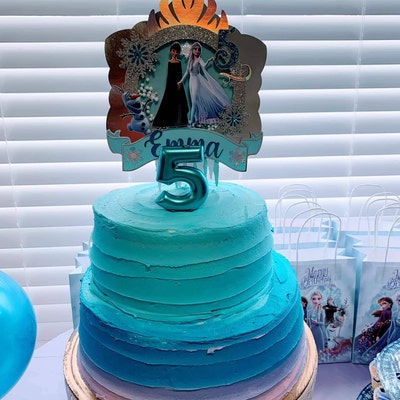 Frozen Cake Topper-frozen 2 Cake Topper-lights Up Frozen Party Package Frozen Inspired Cake ...