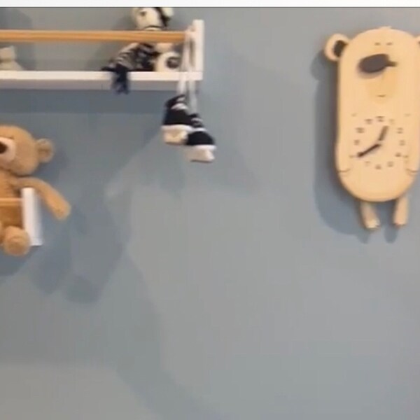 Polar Bear Pendulum Clock | Polar Bear Gift | Kids Clock | Arctic Animals | Kids Room Decor ...