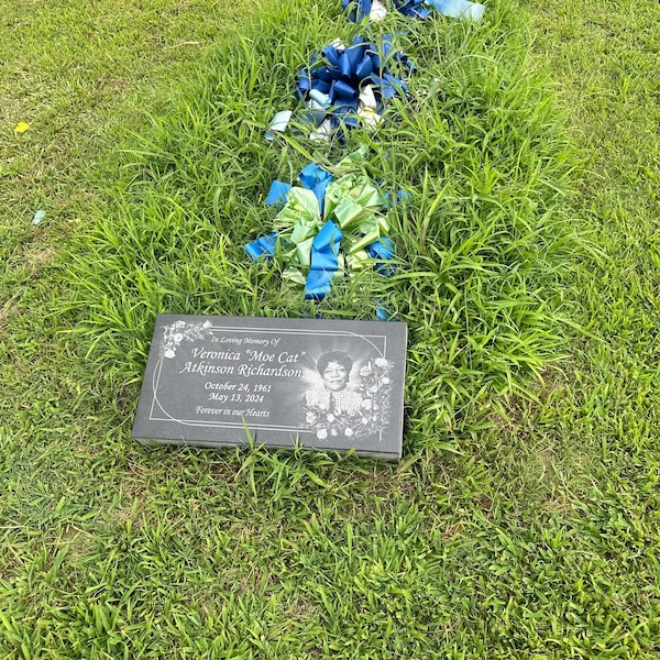 12x24x0.75 Human Headstone, Tombstone on the Grave Marker Granite ...