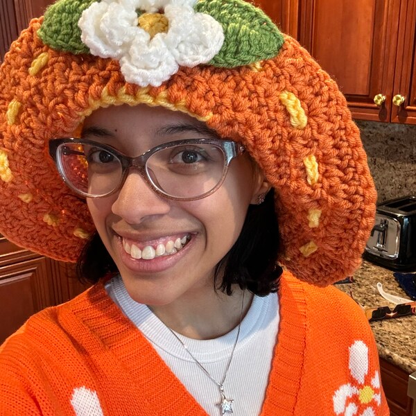 Pink Conch Shell Hat, Seashell, Snail Shell Hat, Rastafarian Slouchy ...