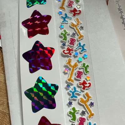 Retro Groovy Rainbow Stickers Sheet - Etsy