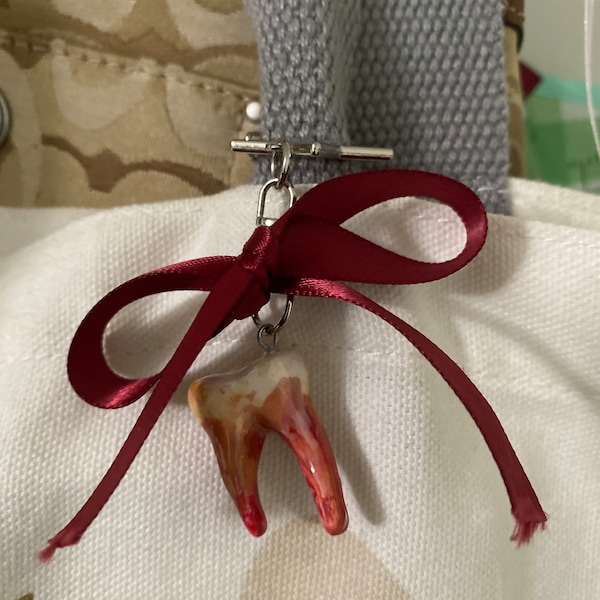 Teeth Shaker Keychain - Hand Made Teeth Pendants - Grunge Keychain for ...