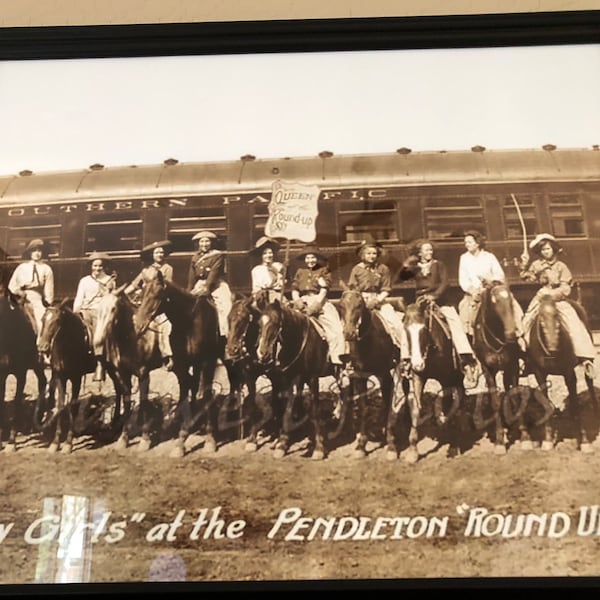 Cowgirl Entries 1911 Pendleton Rodeo Roundup 8 X10 Photo Old West ...