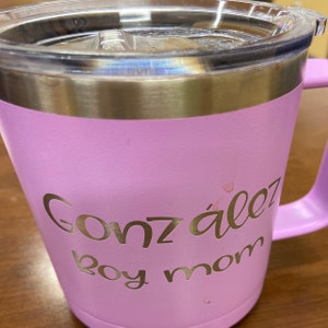 Personalized 15oz Powder Coated Mug With Lid Custom Engraved Tons of ...