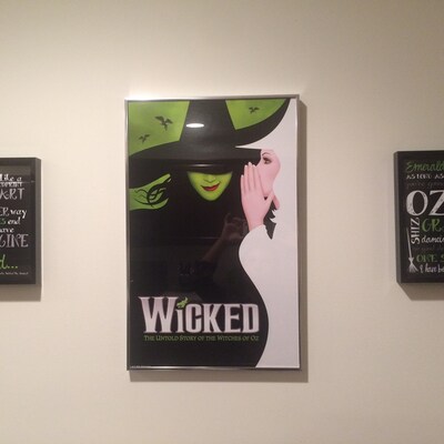 Printable Set of Wicked Musical Quotes Subway Art Word Art Typography ...