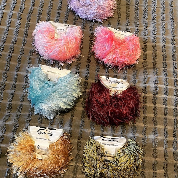 Eyelash Yarn / Ice Yarns Fun Fur 50 Gram /faux Fur Yarn /soft Fur Yarn ...