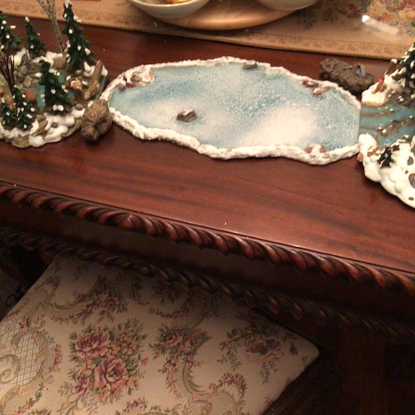 Lovely 7 Resin Lake / Pond Perfect Villages Dioramas Terrariums and ...