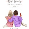 Custom Friend Prints Friends Portrait Illustration - Etsy