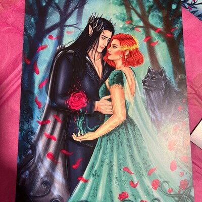 Print/bookmark Eldas & Luella, A Deal With the Elf King, Elise Kova - Etsy