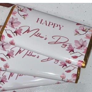 Editable Mother’s Day Chocolate Bar Wrapper | Floral Candy Wrapper ...