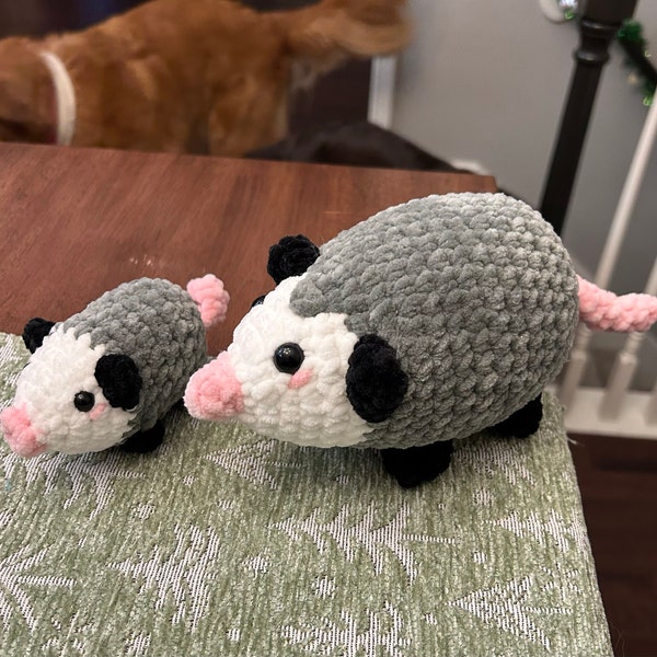 Crochet Potato Pug Dog Chenille Yarn Pug Puppy Amigurumi Plushie Angel ...