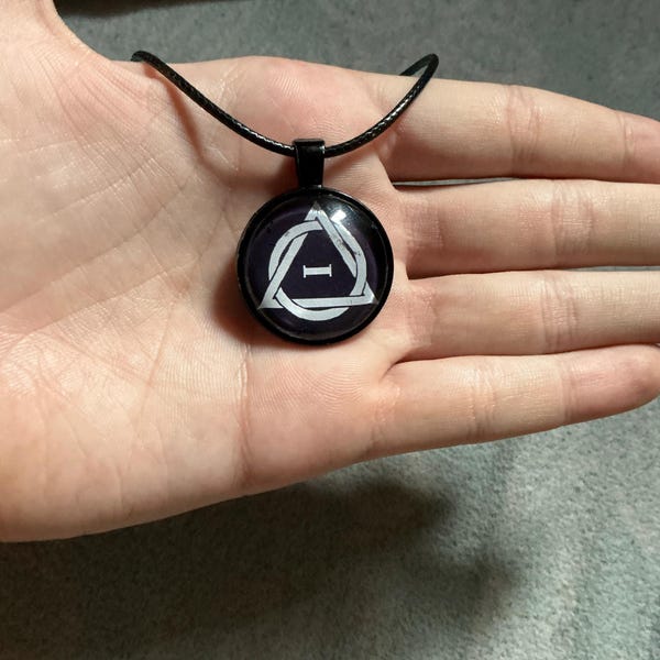 Therian Necklace Theta Delta Therian Symbol Wolf Paw Print Personalize ...