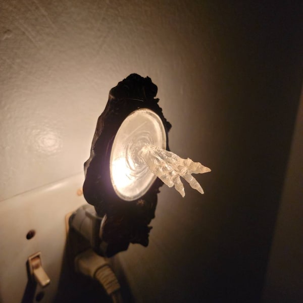 Spectral Hand Nightlight, Hand Painted Resin Sculpture | Victorian ...