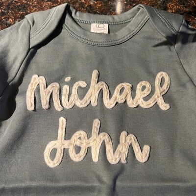 CUSTOM EMBROIDERED CREW Custom Embroidered Crew Neck Sweatshirt - Etsy