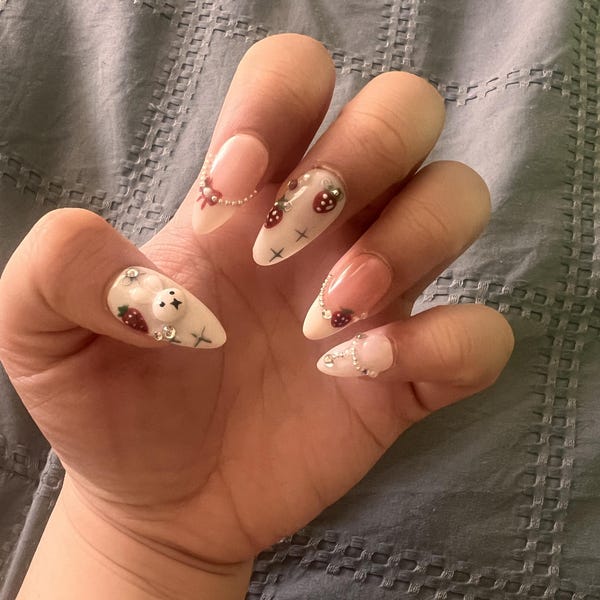 Galaxy-inspired Press on Nails With Abstract Twists| Starry Night ...