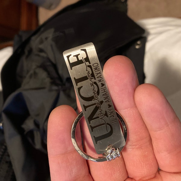 Uncle WE LOVE YOU Keychain • Uncle Keychain • Uncle Gift • New Uncle ...