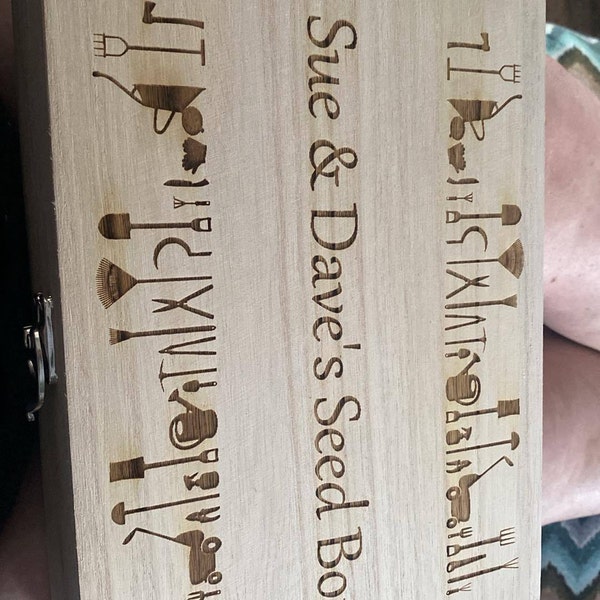 Personalised Tea Caddy With Hidden Message, Storage Box for Teabags ...