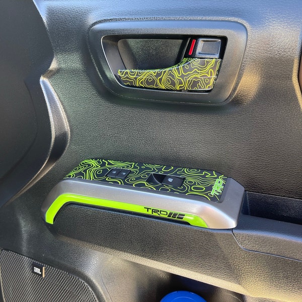 Toyota TACOMA 2016-2023 Inside Door Handles Vinyl Wraps (4 Pieces Kit ...