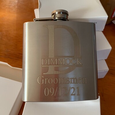 Engraved Flask Personalized Stainless Steel Flask for - Etsy