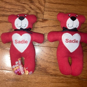 Embroidered Memory Patch Heart: Pre-made Memorial Patch for - Etsy