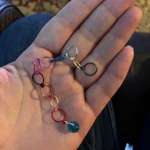 Seafoam Dragonfly Row Counter Knitting Abacus Bracelet Item | Etsy