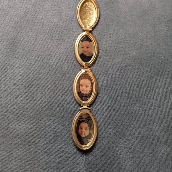 Sterling Silver Art Deco Locket, Personalised Round Photo Locket, 1920s ...