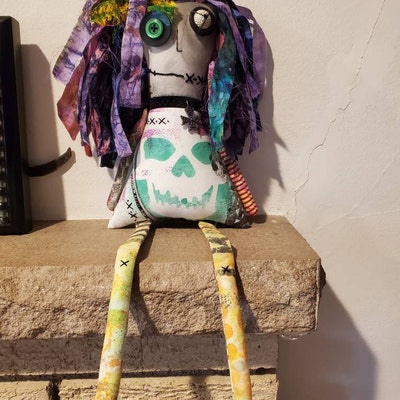 Frantic Francis Creepy Cute Zombie Art Doll Spooky Cloth Doll Monster ...