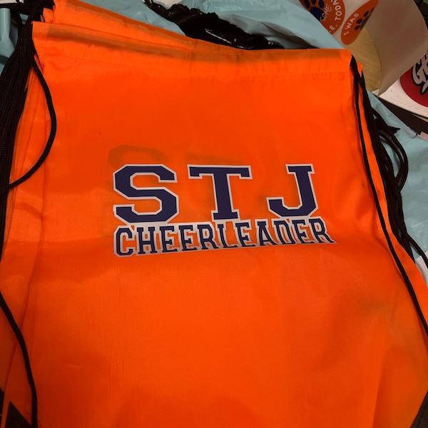 Personalized Drawstring Bags - 13" X 16" High, Custom Gym, School ...