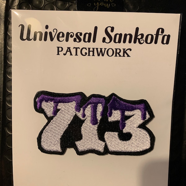 Houston Area Code 713 281 or 832 Patch / Custom Colors - Etsy