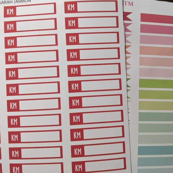 Planner Stickers - Skinny Flags - Fits Erin Condren Vertical and the ...