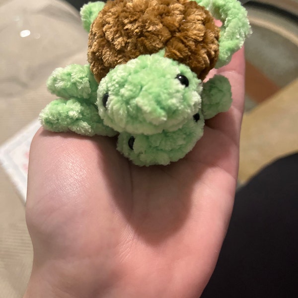 Mini Turtle Plushie , Pocket Turtle, Turtle Plushie , Crochet Turtle ...
