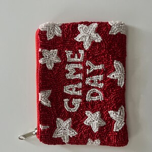 Game Day Foam Finger Beaded Earrings / Seed Bead / College - Etsy
