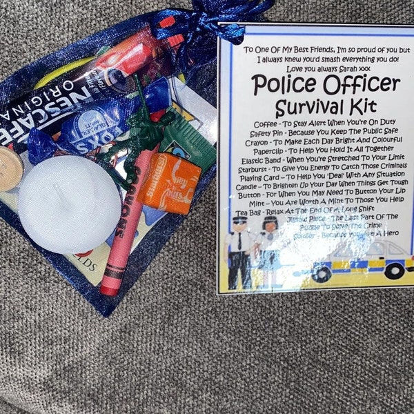 Police Officer Survival Kit ~ Fun Novelty Gift & Card Alternative ...
