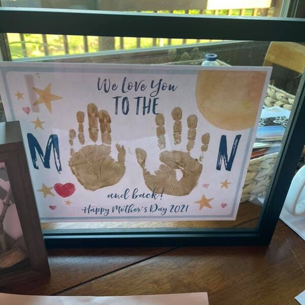 I Love You to the Moon and Back, Mother's Day Gift From Kid to Mom ...