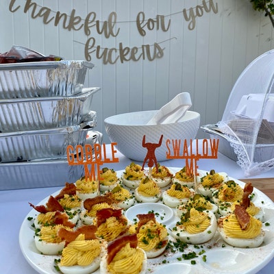 Funny Thanksgiving Decorations, Friendsgiving Decorations, Thanksgiving ...