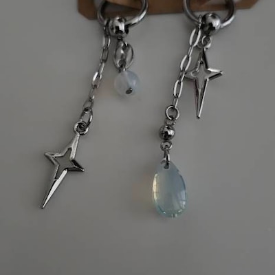 Skull Earrings Hypoallergenic Goth Grunge Punk Alt Chunky Star Y2k ...