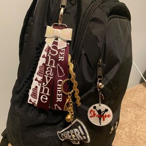 Cheer Zipper Charm/zipper Pull/cheer Bag Tag/cheer - Etsy