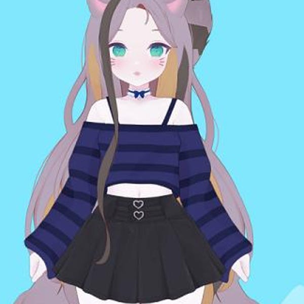 Vtuber Asset Rigged Princess Bunny Ears - Etsy
