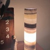 Rare Red Banded Onyx Lamp Genuine Square Banded Onyx Table Lamp Home ...